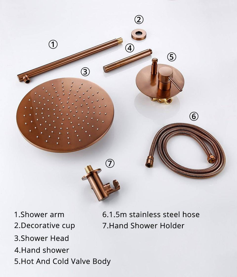 Wasser™ Complete Shower System With Handheld Shower | AllFixture