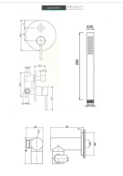 Wasser™ Complete Shower System With Handheld Shower | AllFixture