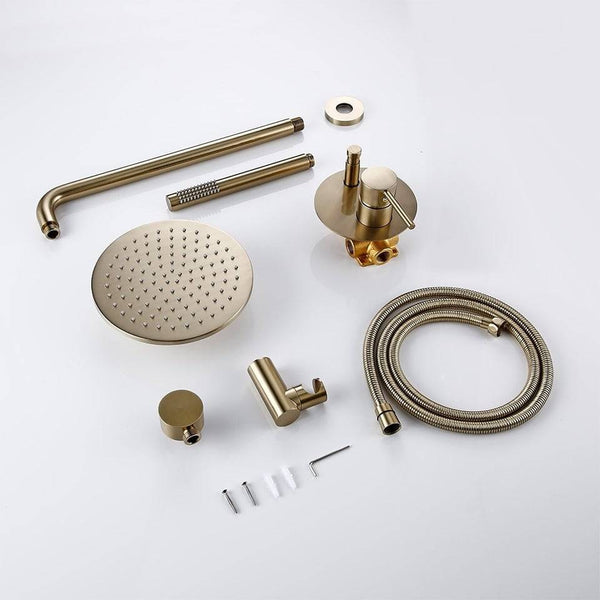 Wasser™ Solid Brass Shower Faucet With Handheld Shower | AllFixture ...