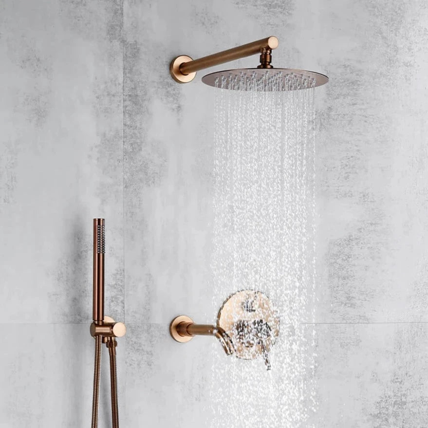 Wasser™ Solid Brass Shower Faucet With Handheld Shower | AllFixture
