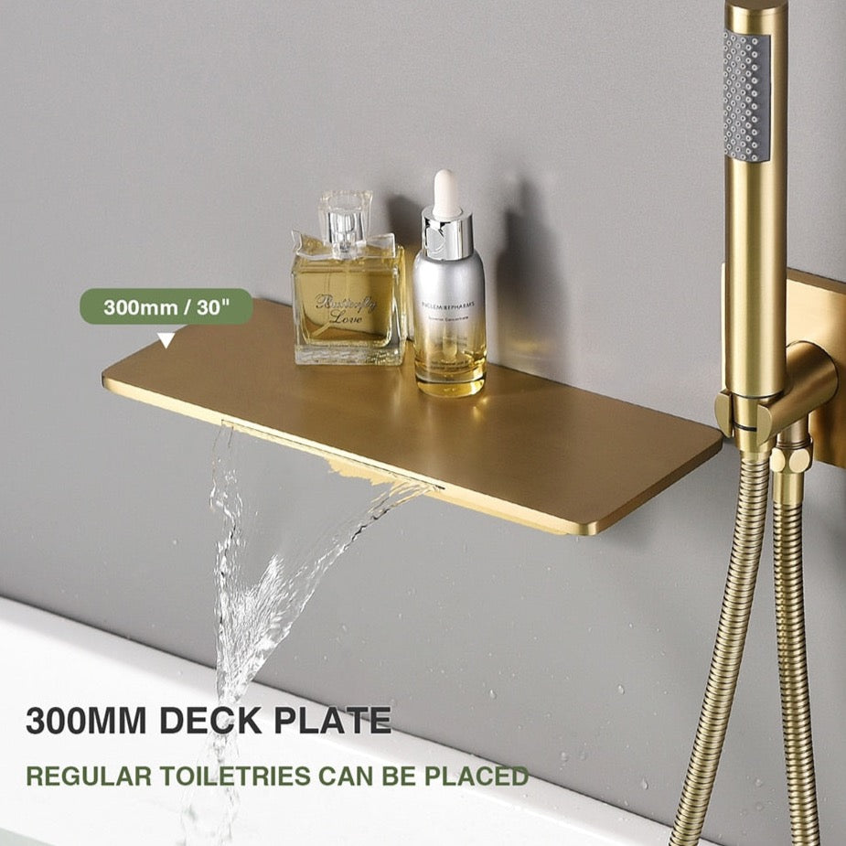Wasser ™ Waterfall Bathroom Faucet with Handheld Shower Set – Allfixture