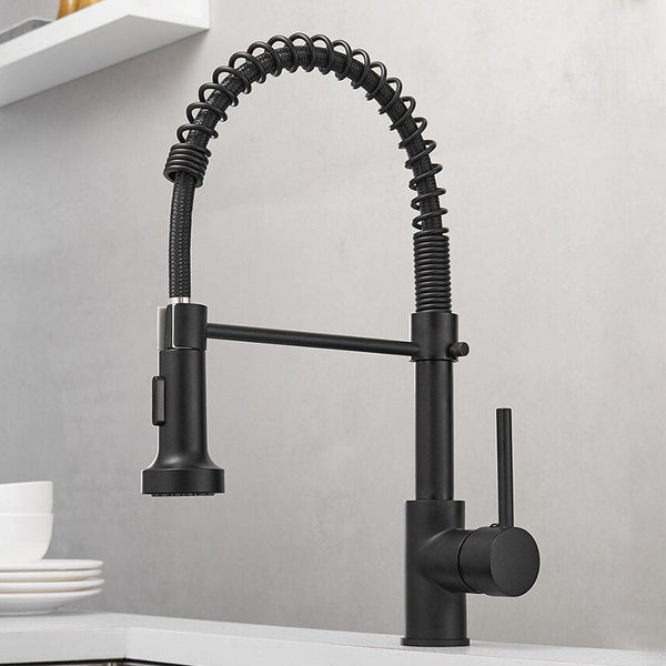 Pull Out Spring Spout Kitchen Faucet – Allfixture